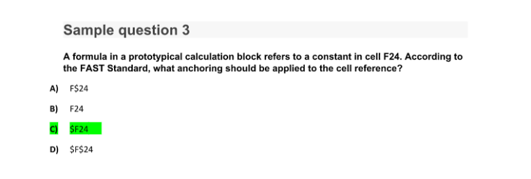 FAST Certification - Sample Multiple Choice Questions | The FAST ...